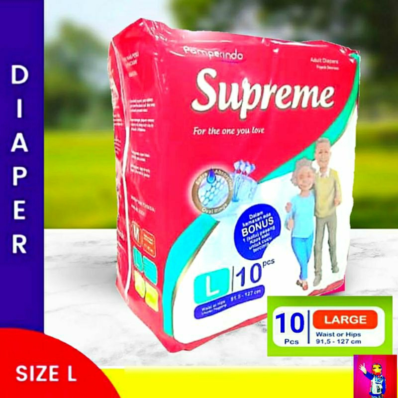 Jual Adult Diapers SUPREME Popok Dewasa Size L isi 10 pcs | Shopee ... Jual Adult Diapers SUPREME Popok Dewasa Size L isi 10 pcs | Shopee ...