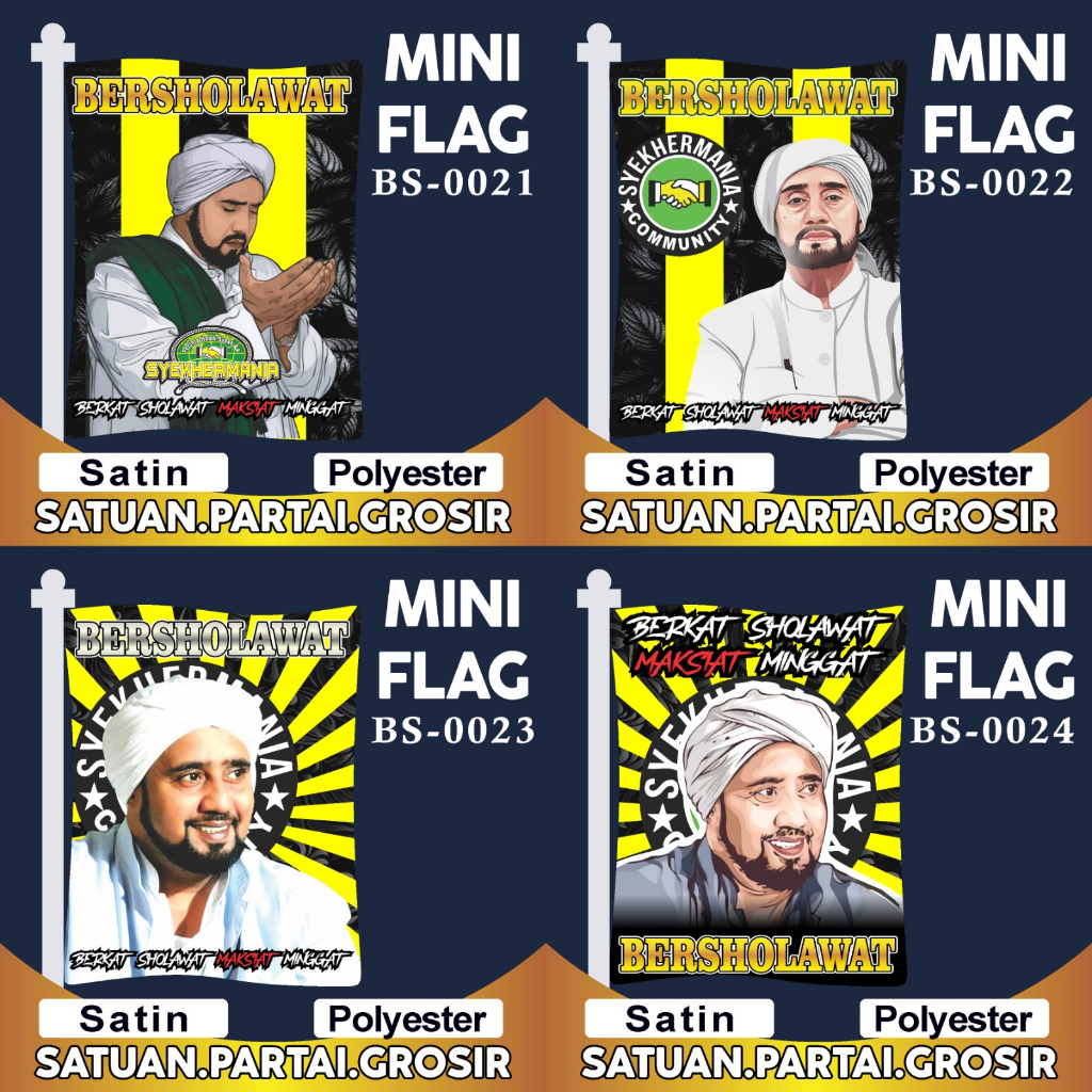 Jual PROMO CETAK BENDERA PRINTING SYEKHERMANIA V6/DESAIN BENDERA ...