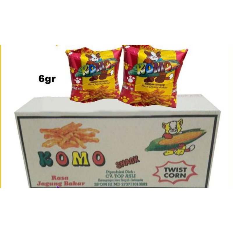 Jual Chiki komo 1 karton/dus isi 40 bungkus Cemilan enak dan murah ...