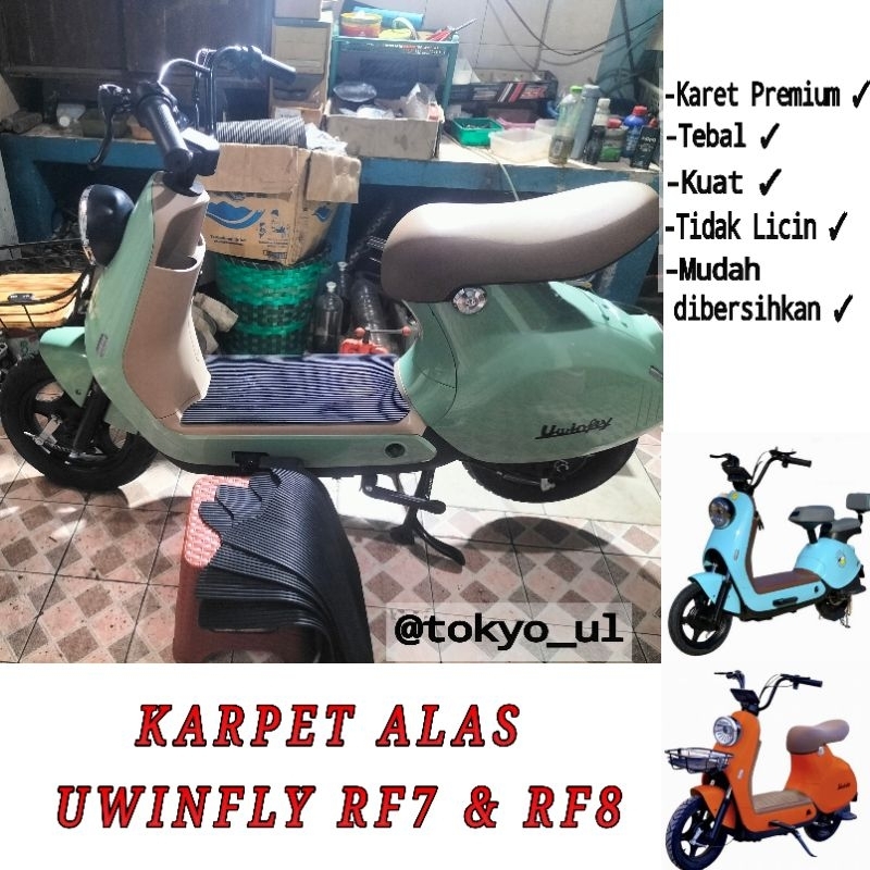 Jual karpet alas sepeda listrik uwinfly rf8 rf7 red fish rf 8 rf 7 r7 r7s r8 r8s r8p rf8p rf7p ...