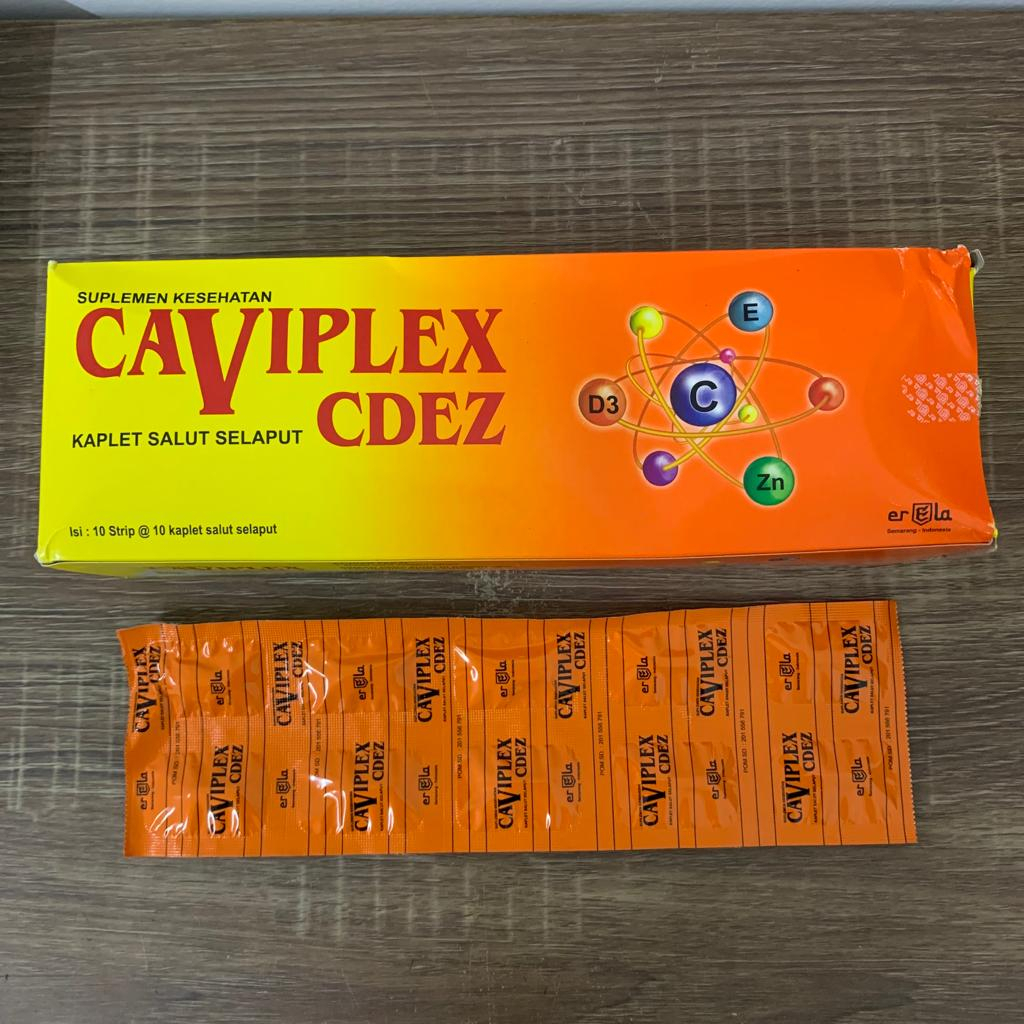 Jual Caviplex CDEZ Multivitamin Suplemen Vitamin 1 Strip isi 10 Kaplet ...