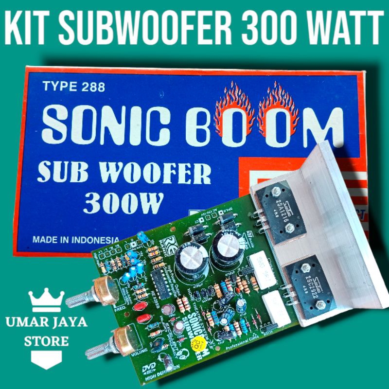 Jual KIT POWER SUBWOOFER SONIC BOOM 300 WATT SANKEN AUDIO AMPLIFIER ...