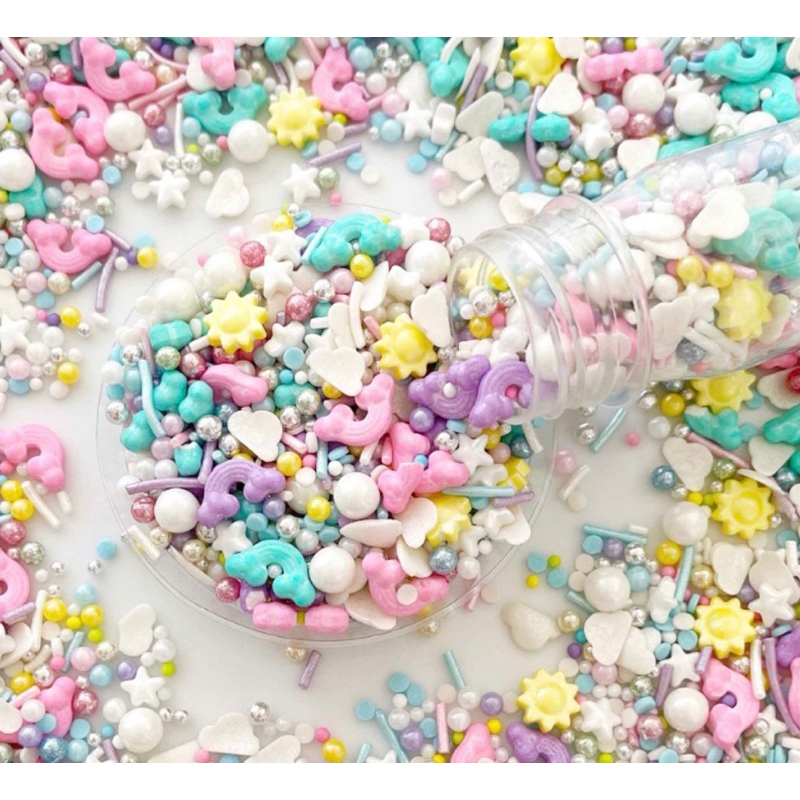 Jual sprinkles sprinkel sprinkle edible hiasan kue (25gr) | Shopee ...