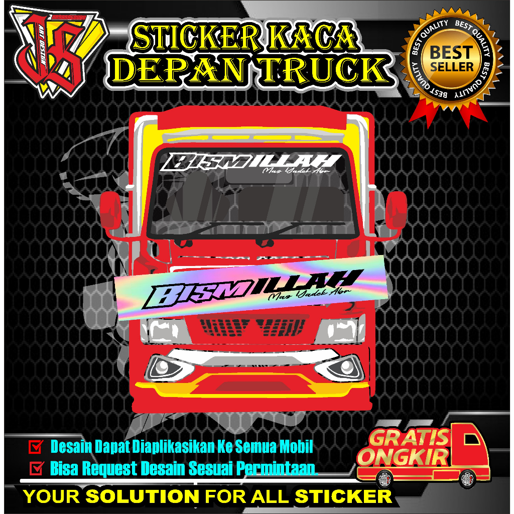 Jual Sticker Truk Sticker Mobil Truk Sticker Truk Bismillah Sticker ...