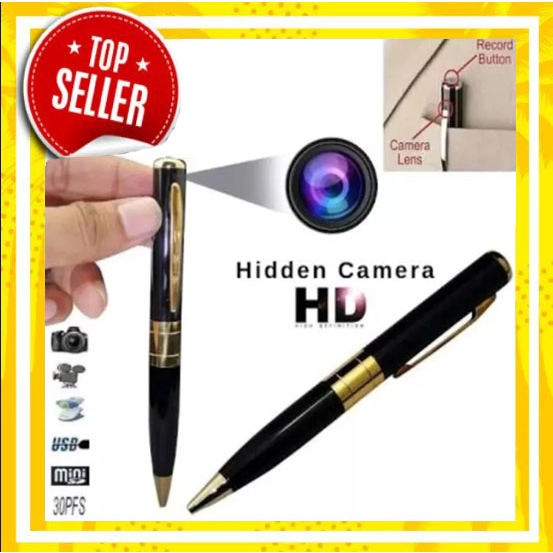 Jual (TOPSELLER1) Pulpen Spy Camera 8GB HD 1080P Kamera Pengintai Mini ...