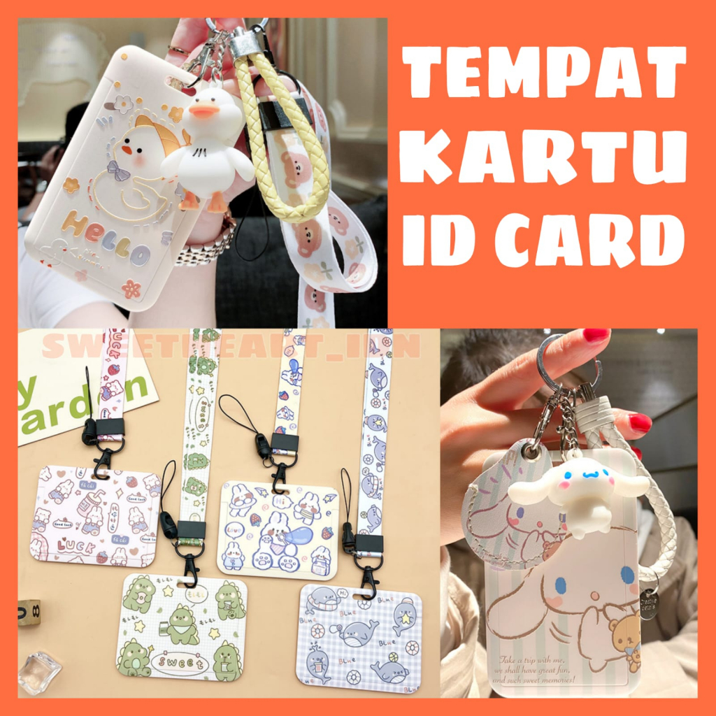 Jual NEW gantungan name tag ID Card Holder / Gantungan Kartu Nama ...