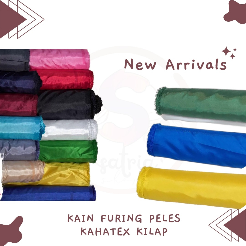 Jual KAIN PELES KAHATEX/KAIN LICIN/KAIN FURING SILK/BAHAN DEKOR/KAIN ...