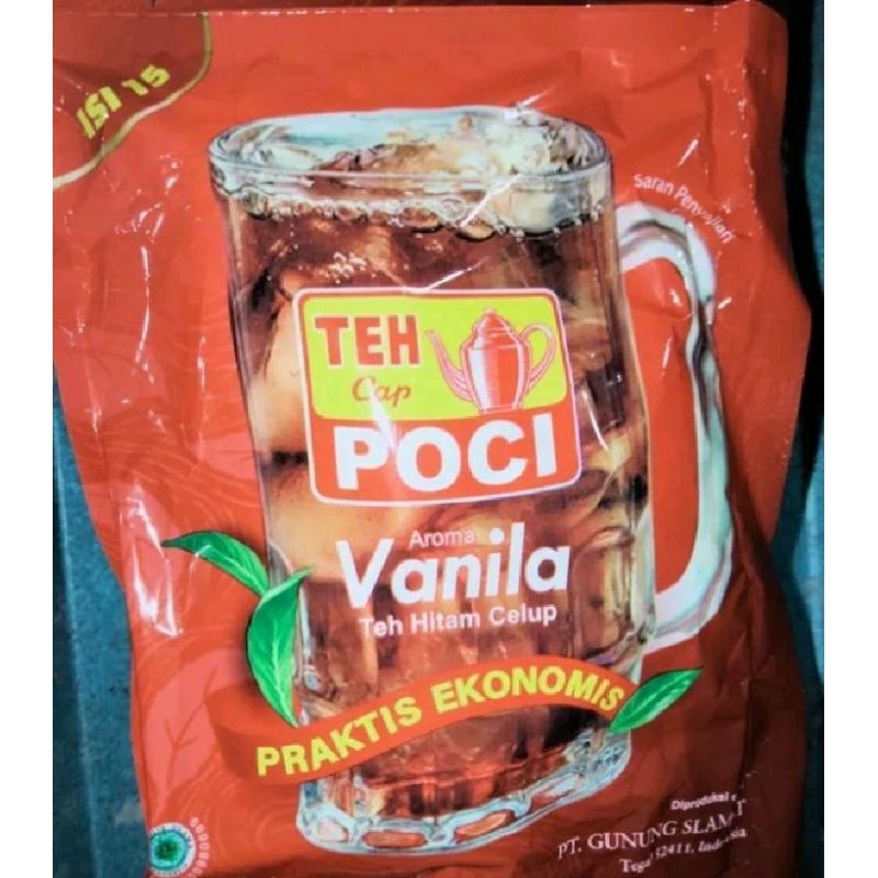Jual TEH CAP POCI 30gr VANILLA CELUP PRAKTIS EKONOMIS satu bungkus isi ...