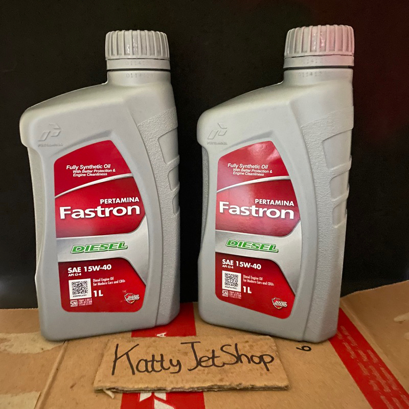 Jual Fastron diesel 1 liter sae15w40 100% original oli pertamina ...