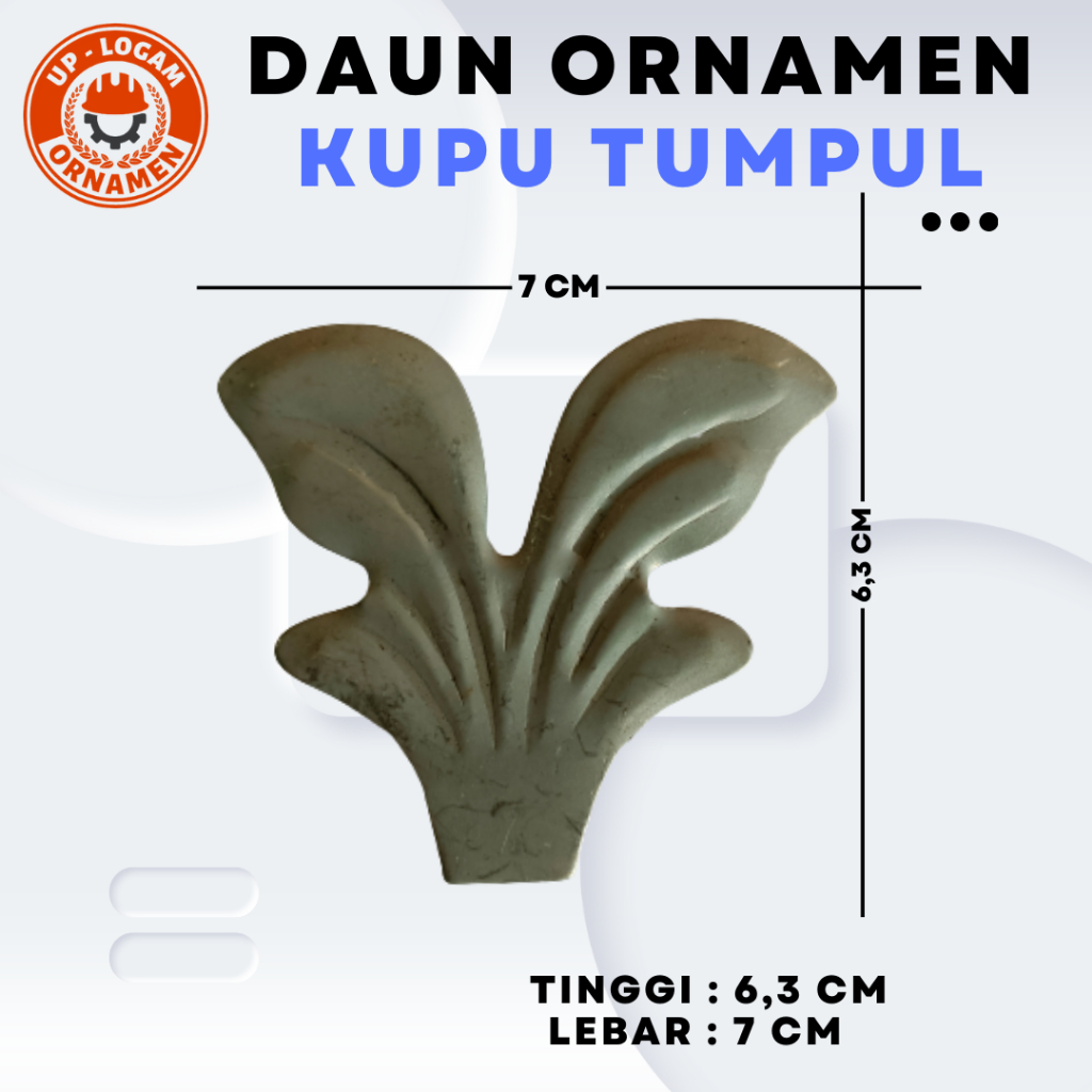 Jual Daun kupu tumpul ornamen pagar besi aksesoris kupu | Shopee Indonesia