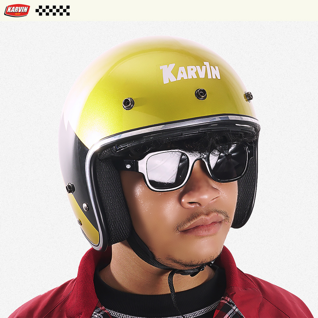Jual HELM KARVIN THUNDER BOLT SERIES (HELM ONLY) | Shopee Indonesia