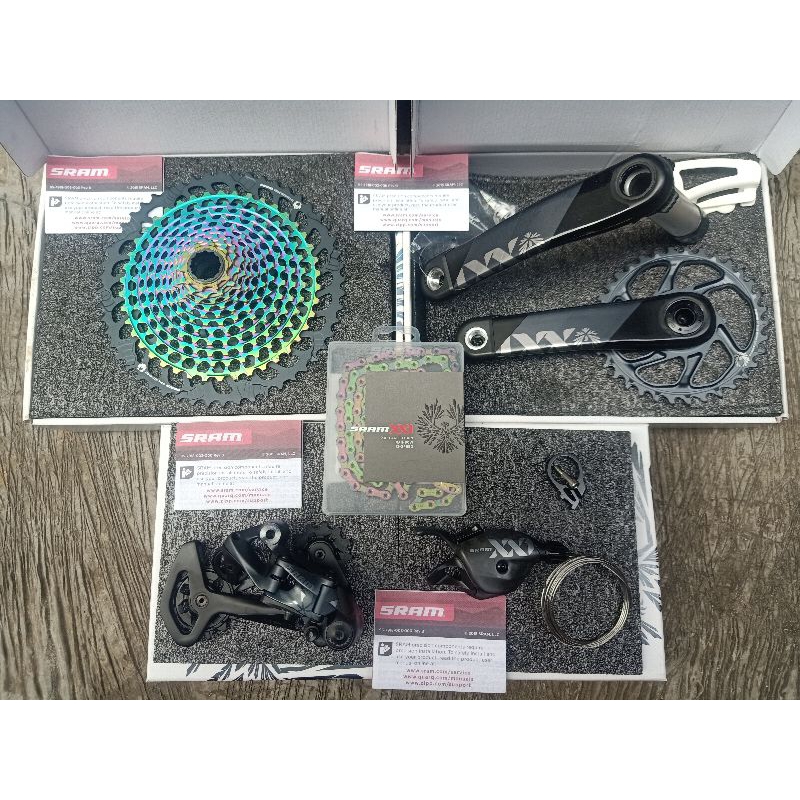 Jual Fullset Group Set Sram XX1 Eagle Carbon 12 Speed Rainbow XD Drive ...