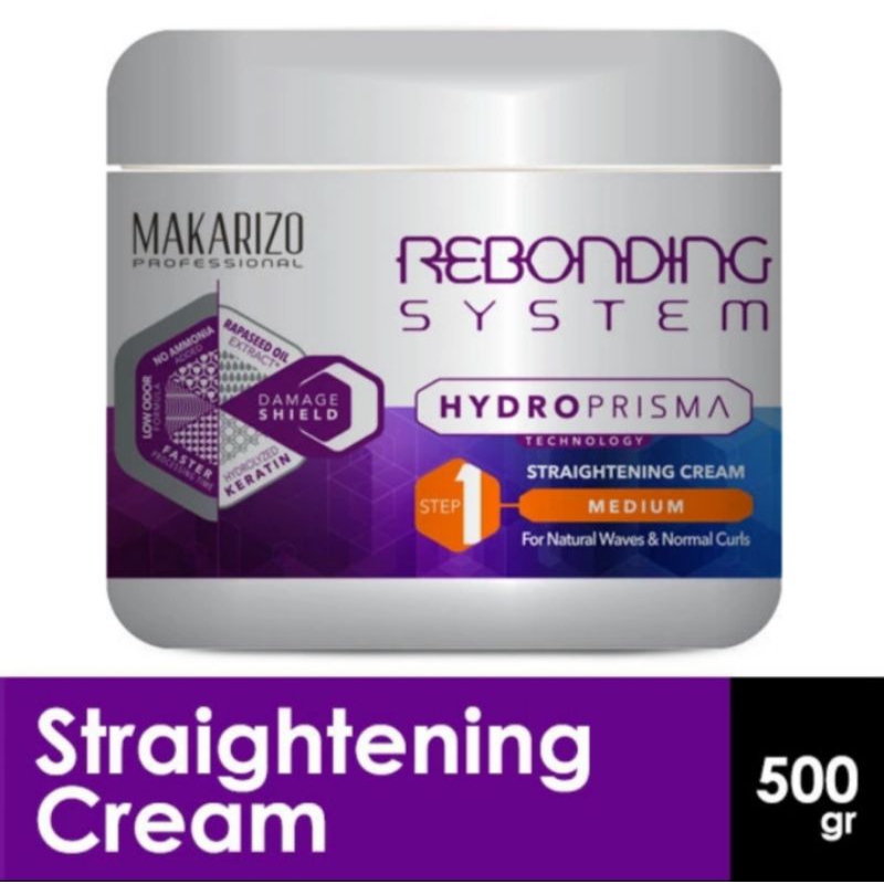Jual Makarizo Professional Rebonding System HydroPrisma Cream Medium 500gr | Shopee Indonesia
