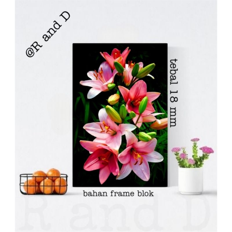Jual Hiasan Dinding Bunga Anggrek Ukuran 47x31 Dekorasi Dinding Gambar ...