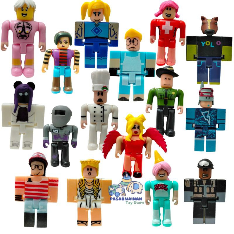 Jual Mainan Figure Roblox Set 16 Miniatur Topper Cake Roblox Hiasan ...