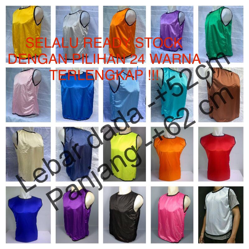 Jual Rompi futsal rompi bola rompi latihan sepakbola polos | Shopee ...