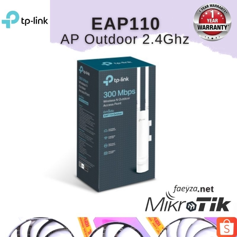 Jual Tp Link Eap110 300mbps Wireless N Outdoor Access Point Full