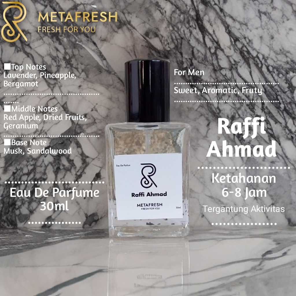 Jual METAFRESH Parfum Premium Inspired Raffi Ahmad By Metafresh 30 ml ...