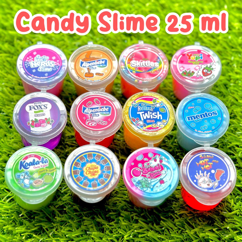 Jual CANDY SLIME 25 ML TERMURAH || SLIME KUALITAS TERBAIK || SLIME MINI ...