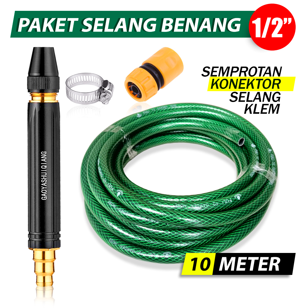 Jual Selang Semprotan Air 1 Set Siap Pakai - Paket Semprotan Air Selang ...