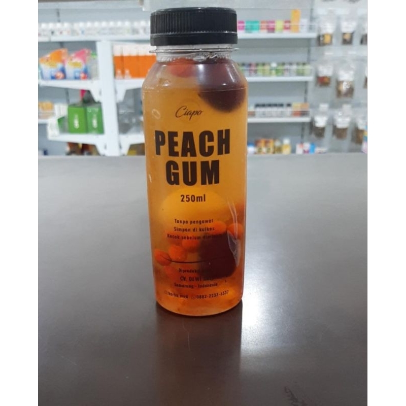 Jual Hm Minuman Peach Gum 250ml utk kesehatan kulit | Shopee Indonesia