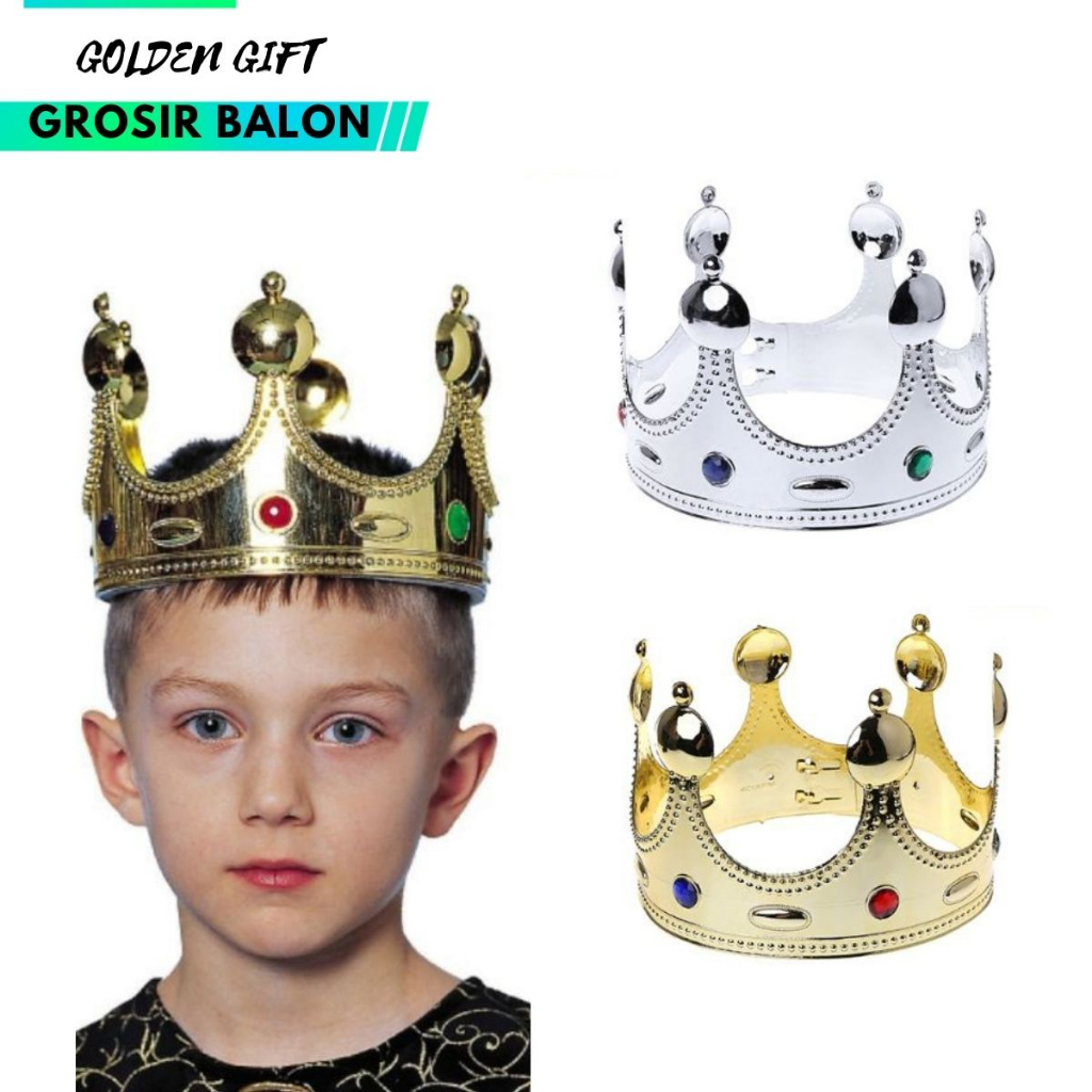 Jual Anak-anak Plastik Raja Mahkota King Jumbo Mahkota Dekorasi Pesta ...
