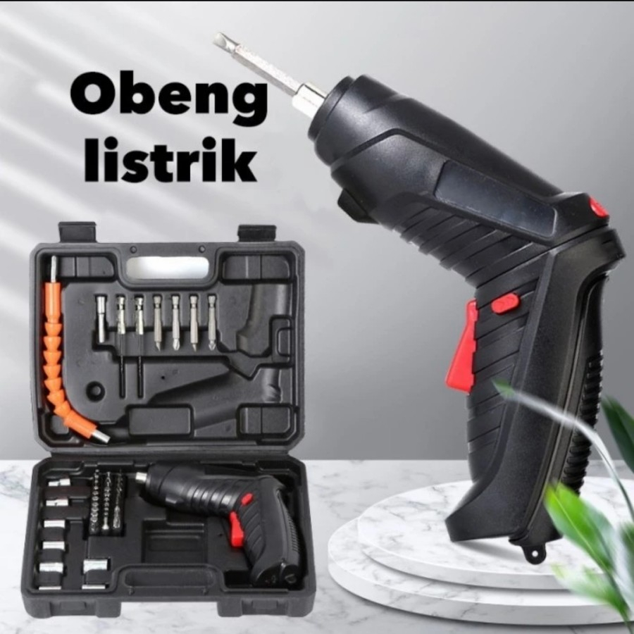 Jual Obeng Listrik Bor Cordless Set 48 Mini Portable Mur Baut Mata ...