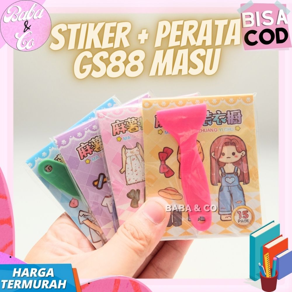 Jual PAKET STIKER GS88 MASU BUKU STIKER + PERATA LUCU UNIK GS88 READY ...