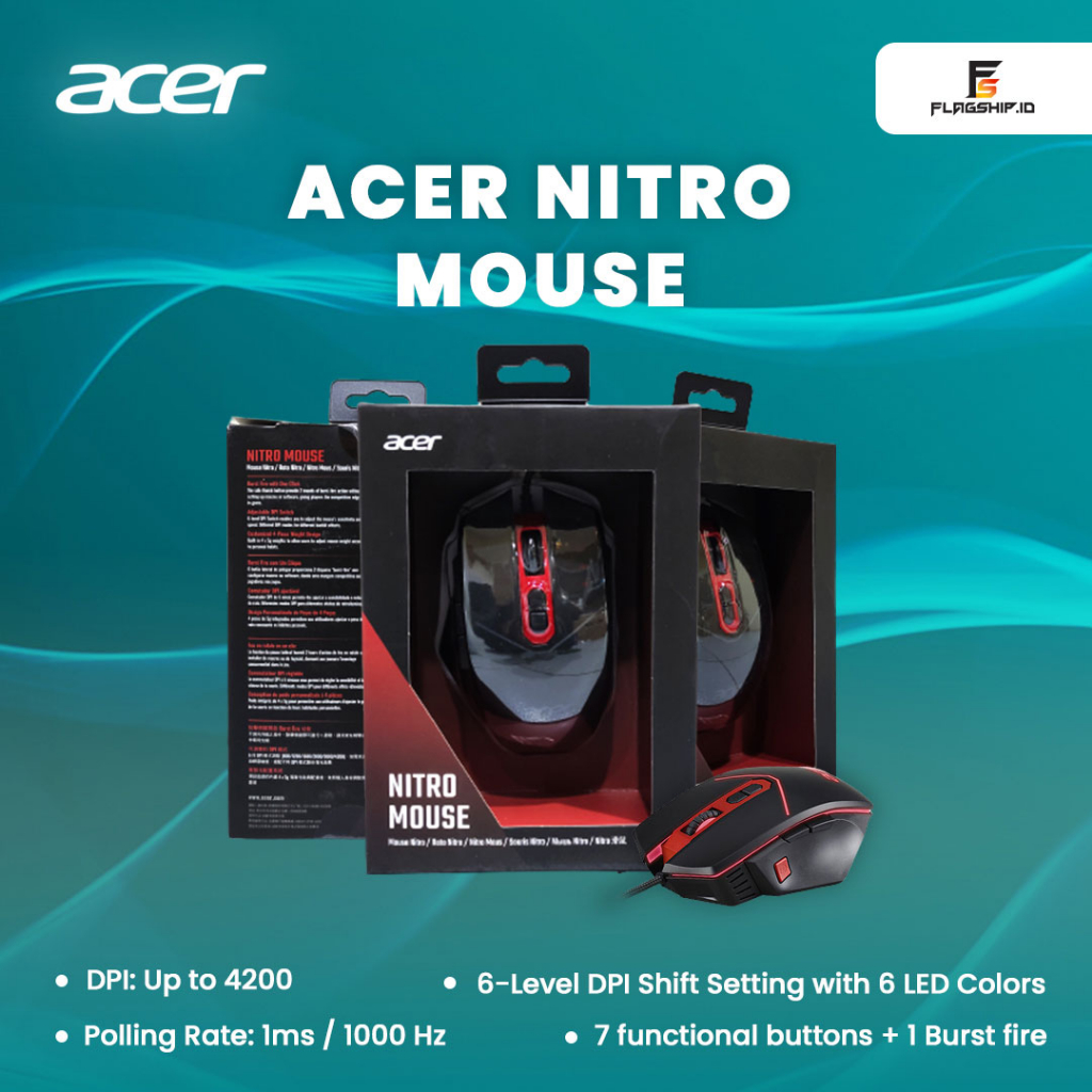 Jual ACER NITRO MOUSE GAMING | Shopee Indonesia
