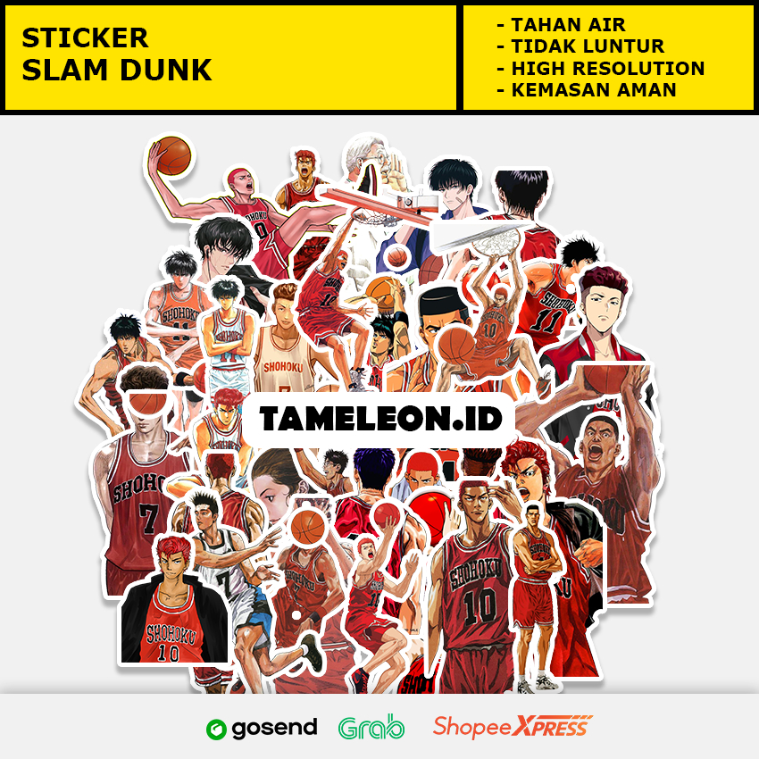 Jual Sticker Anime,Slam Dunk, Sticker Handphone Sticker Laptop Anti ...