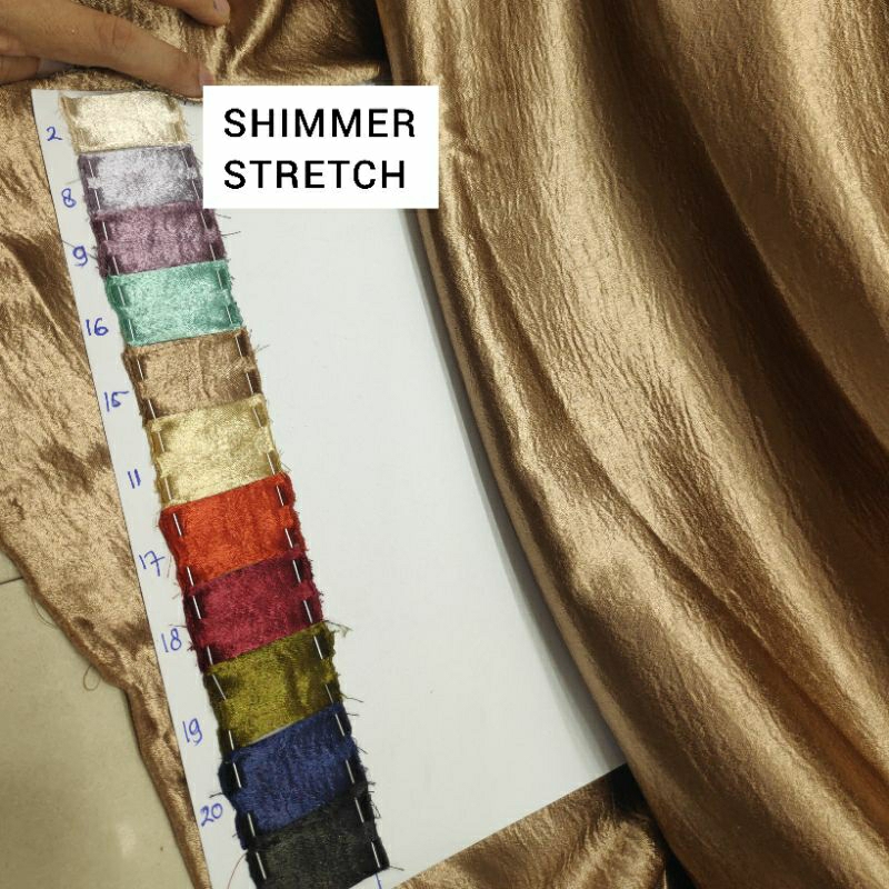 Jual Kain Satin Shimmer Silk Premium Stretch | Shopee Indonesia