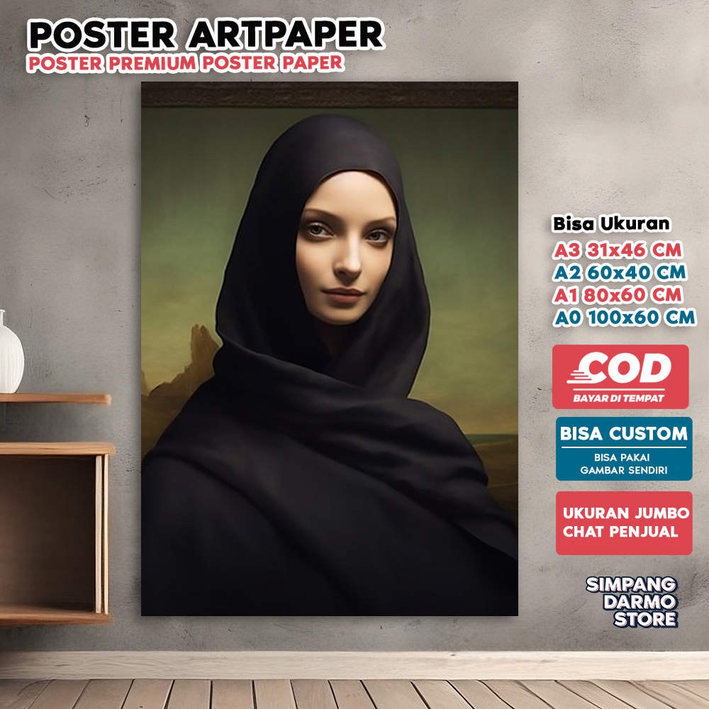 Jual Poster Poster Hijab Cantik Inspirasi Estetik untuk Dekorasi Rumah ...