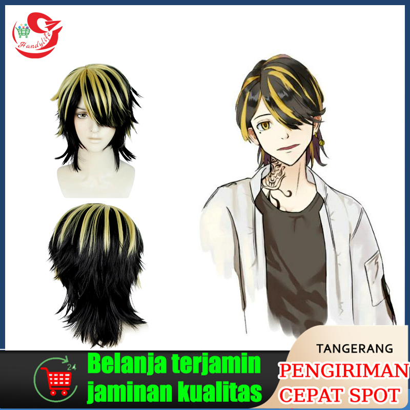 Jual 【Mousse】Hanemiya Kazutora Cosplay Wig Anime Tokyo Revengers Wig ...