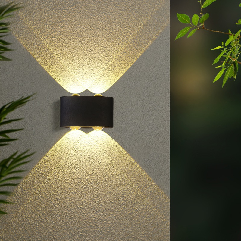 Jual Home Lighting Lampu Dinding Taman Outdoor COB 4 MATA / 6 MATA ...