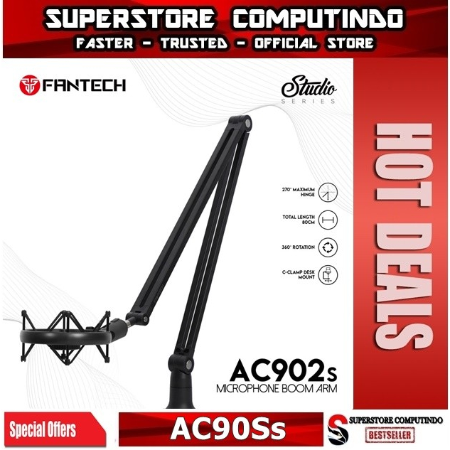 Jual Fantech Stand Mic Meja Boom Arm Adjustable AC902S for LEVIOSA ...
