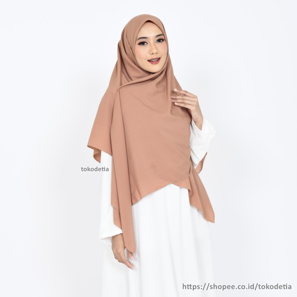 Jual Jilbab Segiempat Wolfis 130 x 130 Khimar / Jilbab Segi empat Jumbo ...
