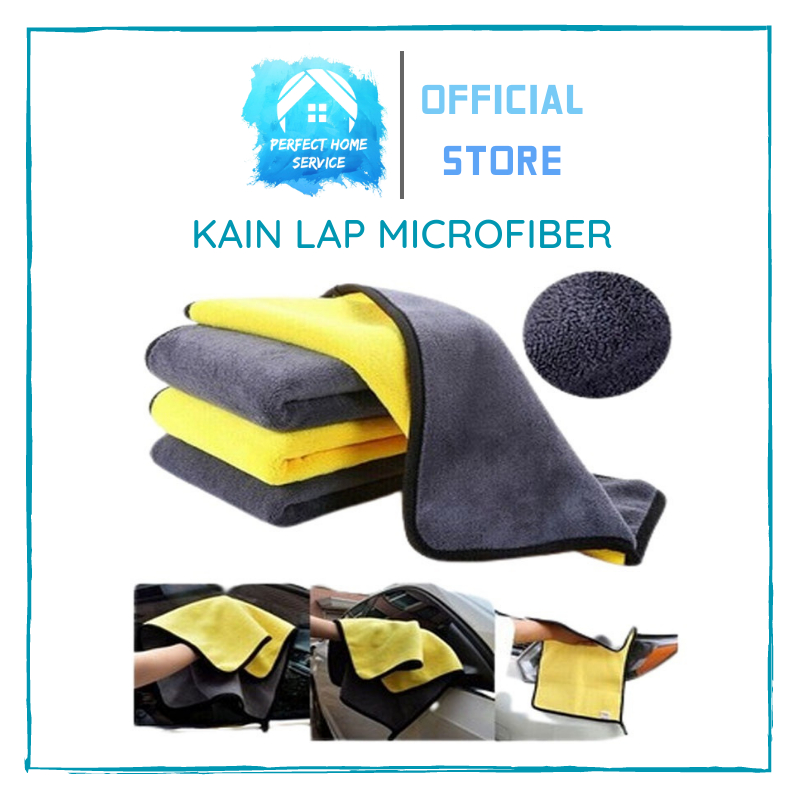 Jual KAIN LAP MICROFIBER 30X30 & 30X40 - KAIN LAP KACA MOBIL 2 SISI ...