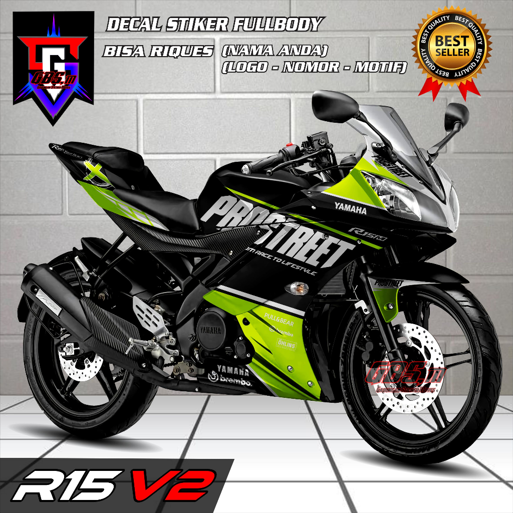 Jual COD BAYAR DI TEMPAT Decal Sticker Motor R15 Decal Striping R15 V2 ...