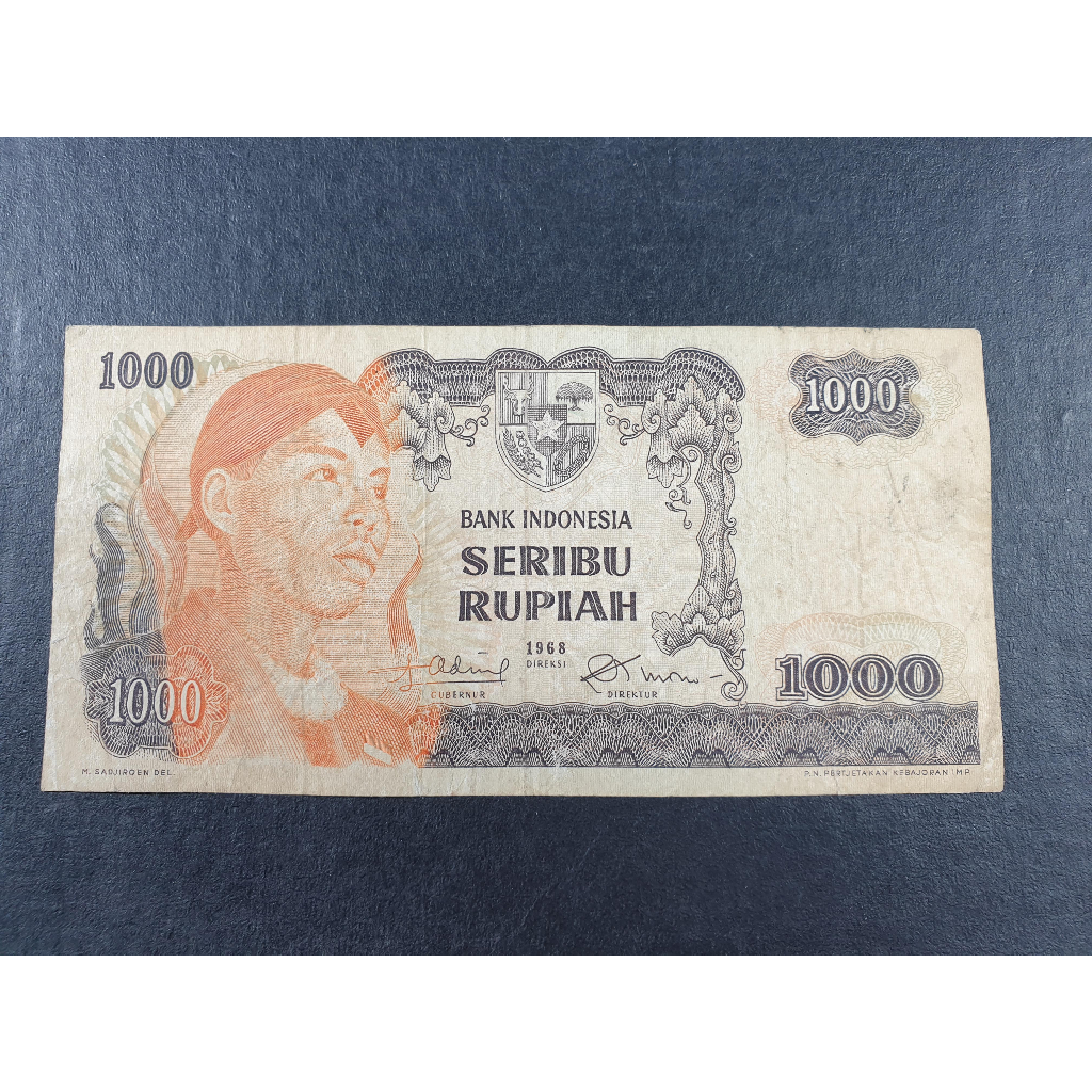 Jual Uang Kuno Indonesia 1000 Rupiah Tahun 1968 F | Shopee Indonesia