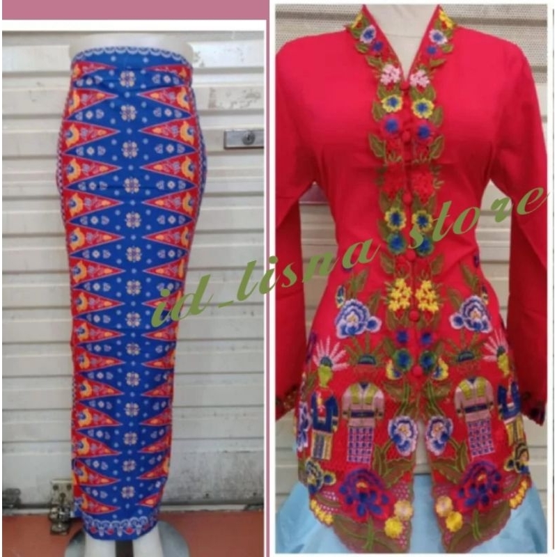 Jual Kebaya Encim Kebaya Encim Motip Bordir Ondel Kebaya Encim Betawi ...