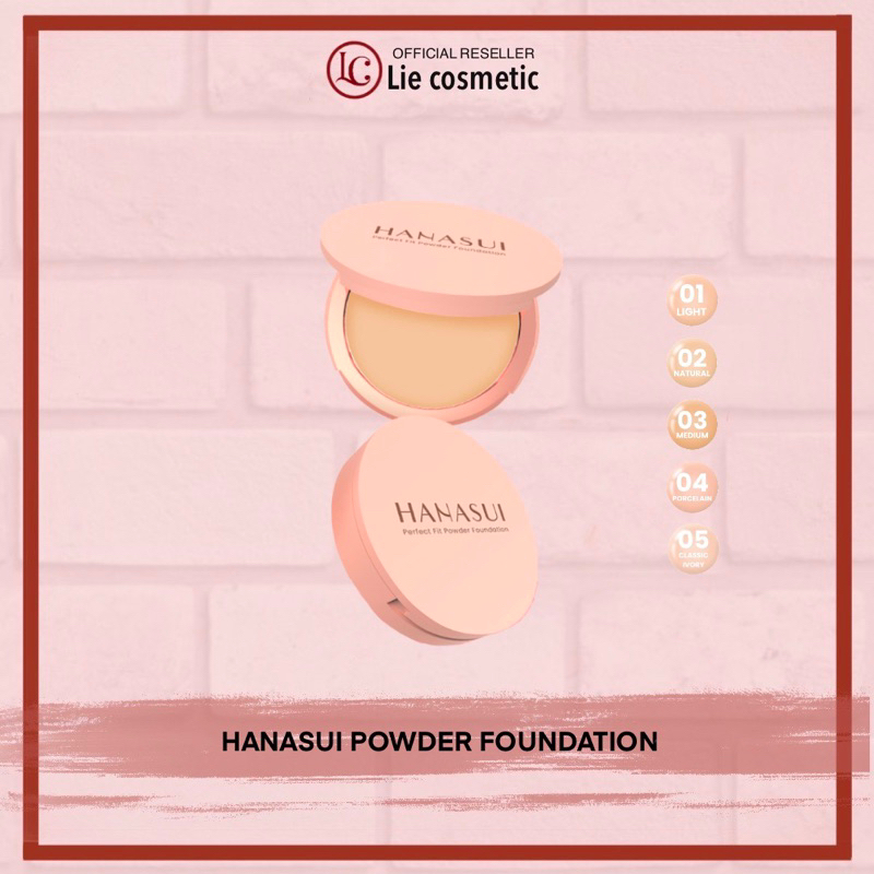 Jual LIE COSMETIC 2 HANASUI PERFECT FIT POWDER FOUNDATION | Shopee ...