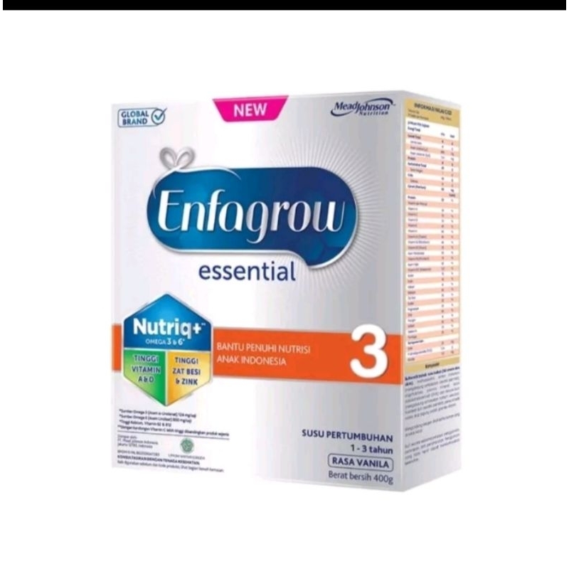 Jual Enfagrow essential tahap 3 box 400 gr | Shopee Indonesia