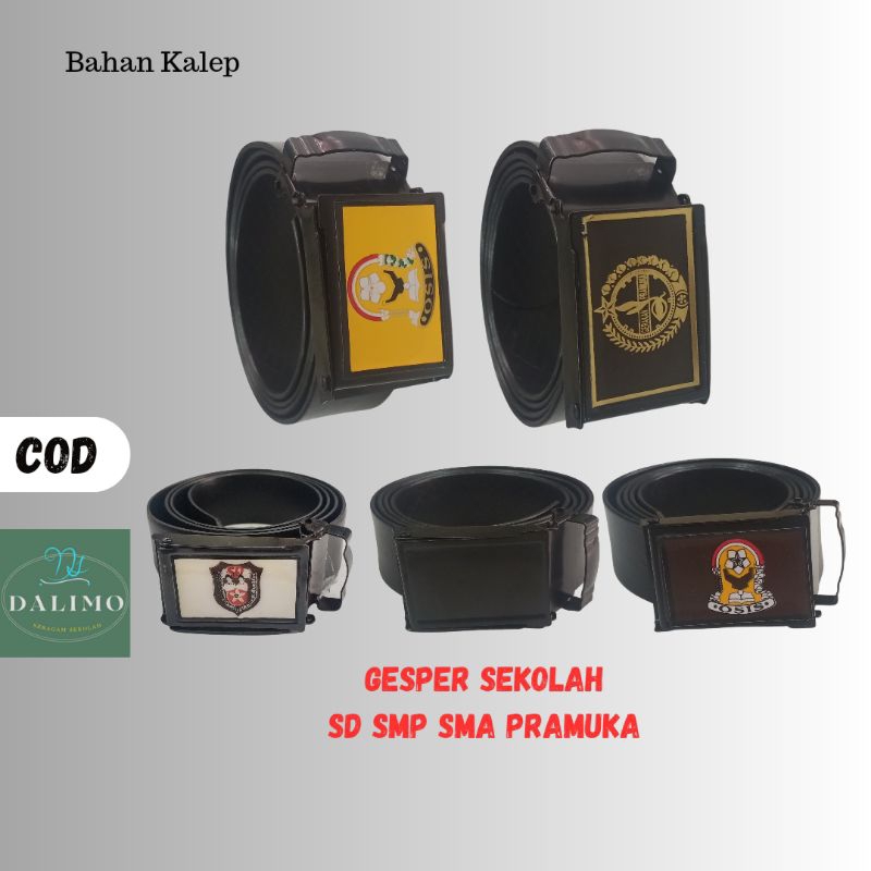 Jual Gesper sekolah SD SMP SMA PRAMUKA Seragam Dalimo ikat pinggang ...