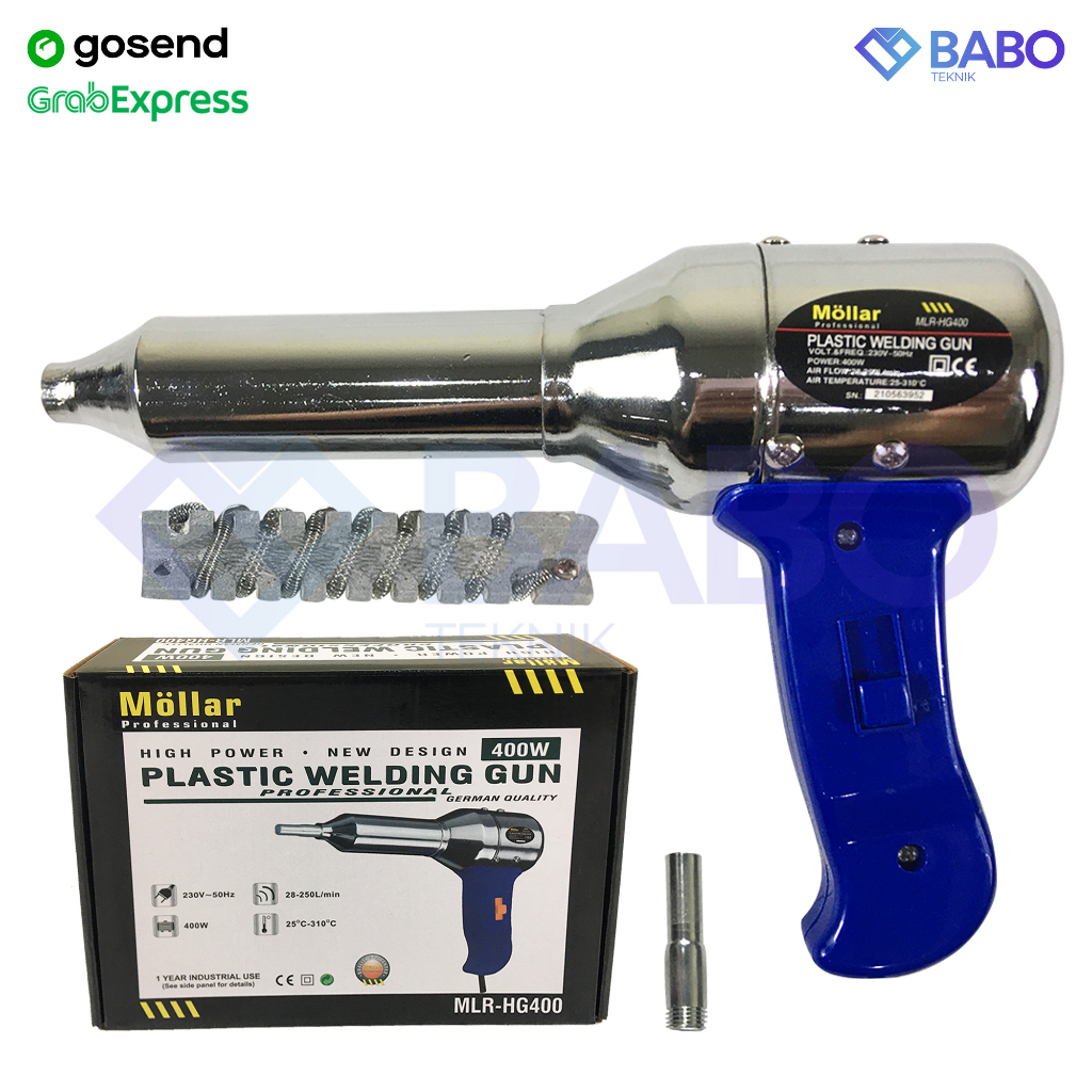 Jual heat gun Mollar 400w blower hot gun torch pemanas Low watt 400watt ...