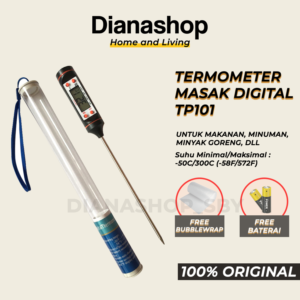 Jual Thermometer Termometer Makanan Masak Digital Dapur Kopi Bbq ...