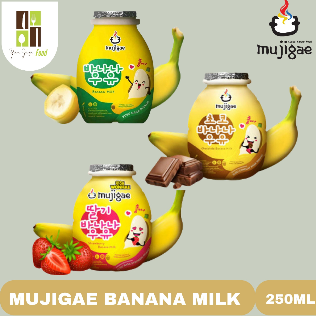 Jual Mujigae By Wonhae Minuman Susu Korea / Banana Milk /Strawberry ...