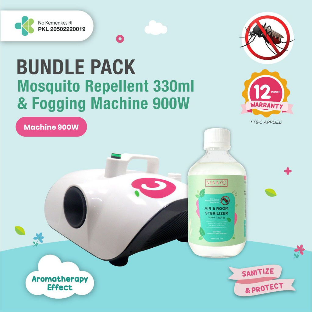 Jual Mesin Fogging Berry C + Cairan Fog Room & Air Sterilizer BerryC ...