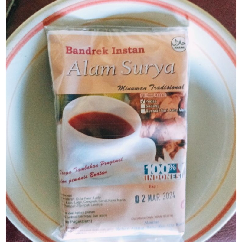 Jual Bandrek extra Hot Segar (isi10 sachet) | Shopee Indonesia