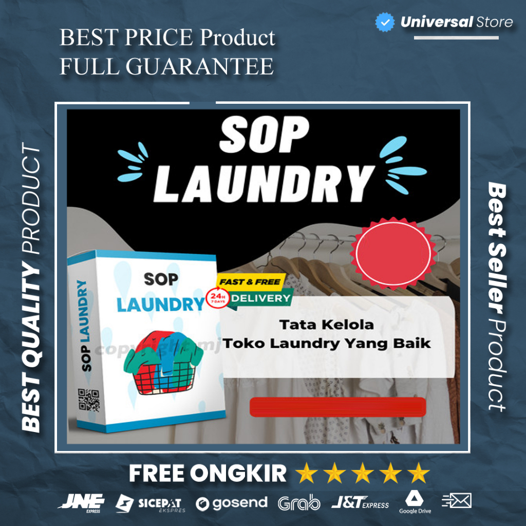 Jual SOP Usaha Laundry Loundry SOP Tempat Cuci Baju Pakaian Wash ...