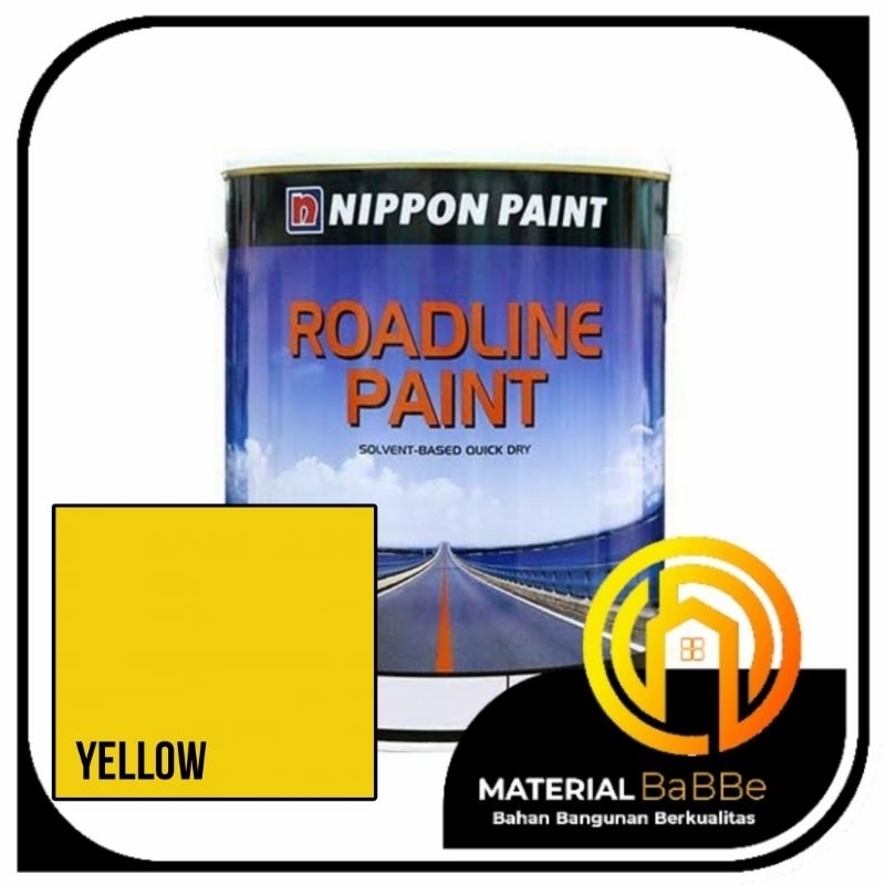 Jual Nippon Roadline Paint 5 Kg Yellow | Cat Marka Jalan Trotoar Warna ...